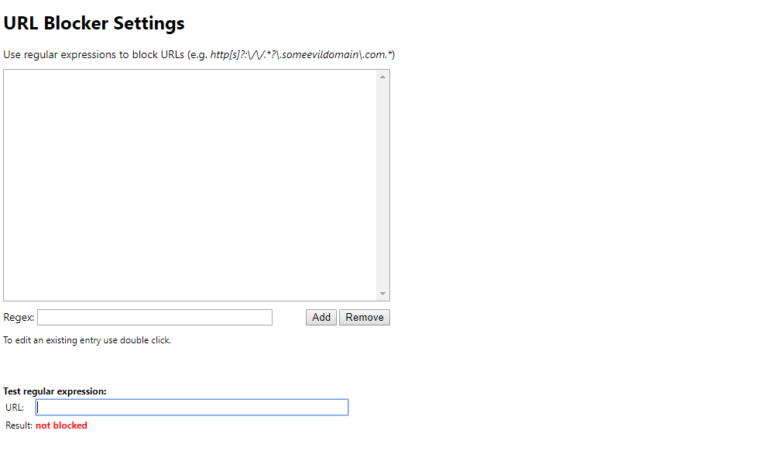 URL Blocker – Blockieren von Internetseiten in Google Chrome – Dustbin